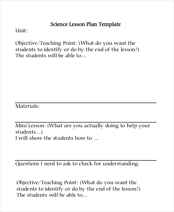 Lesson Plan Template - 14+ Free Word, PDF Documents Download