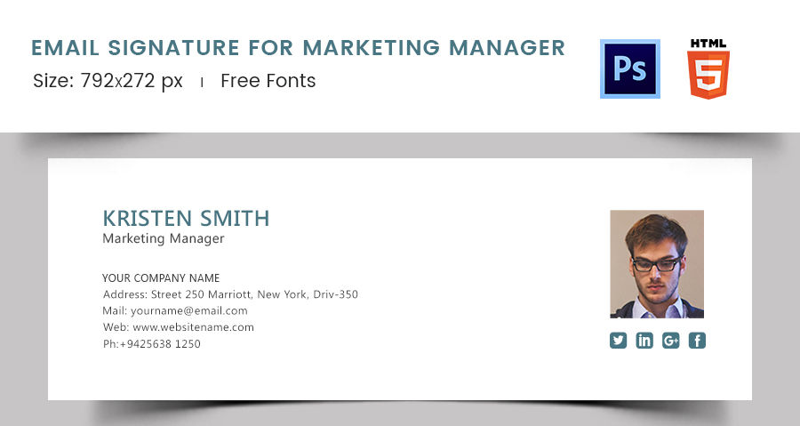 96+ Responsive Email Signatures | Free & Premium Templates