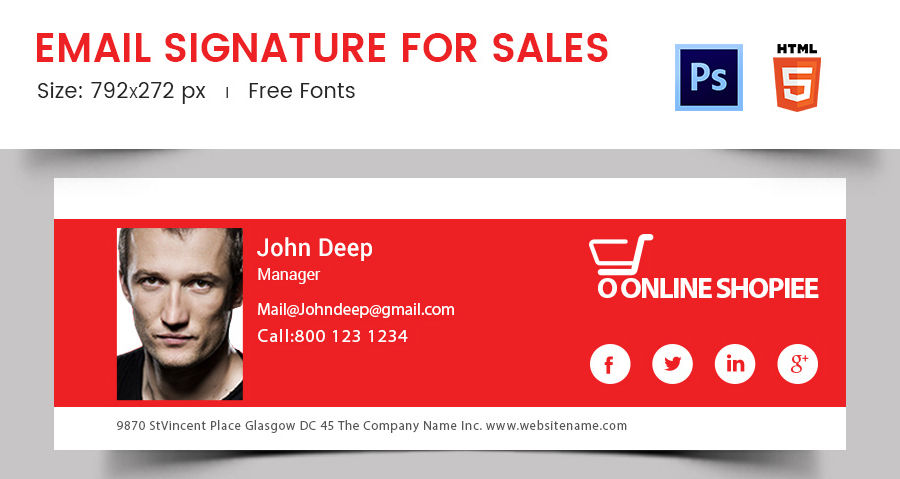 96+ Responsive Email Signatures | Free & Premium Templates