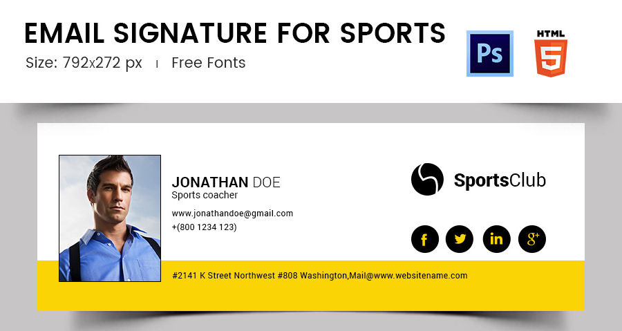 96+ Responsive Email Signatures | Free & Premium Templates