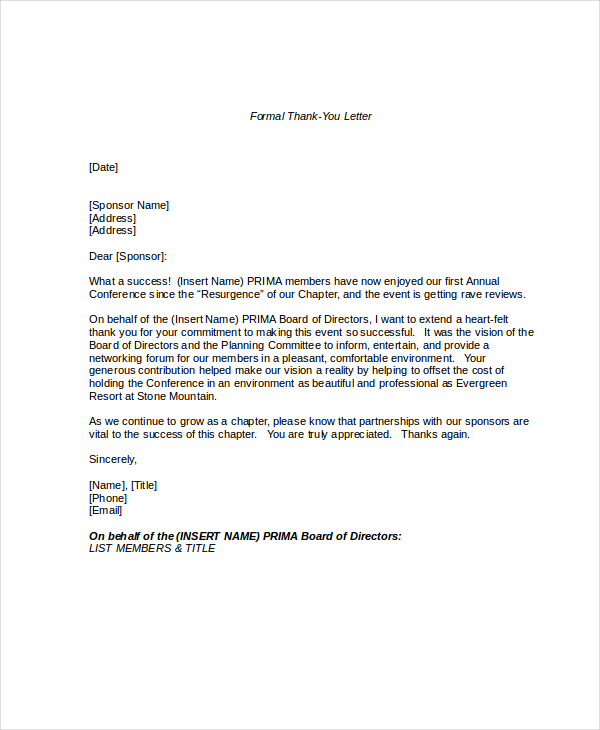 15+ Formal Letter Formats - PDF, DOC, Apple Pages, Google Docs