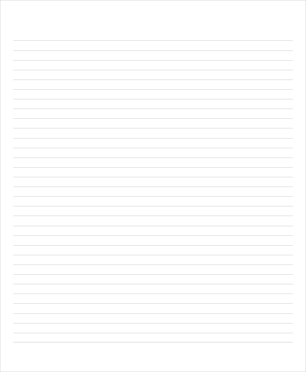 Lined Paper 18 Free Word PDF PSD Documents Download