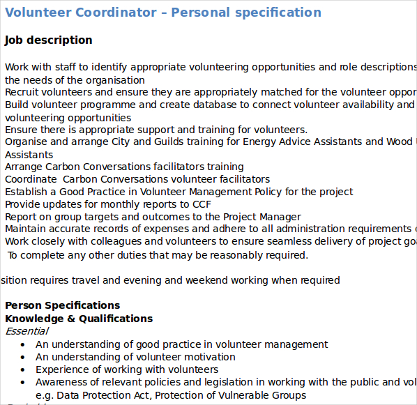 19 Job Description Templates PDF Docs