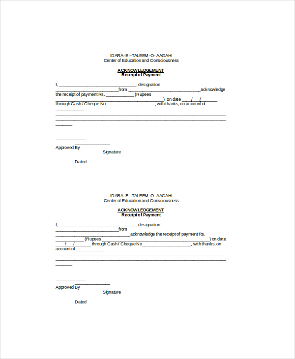 Word Receipt Template - 7+ Free Word Documents Download