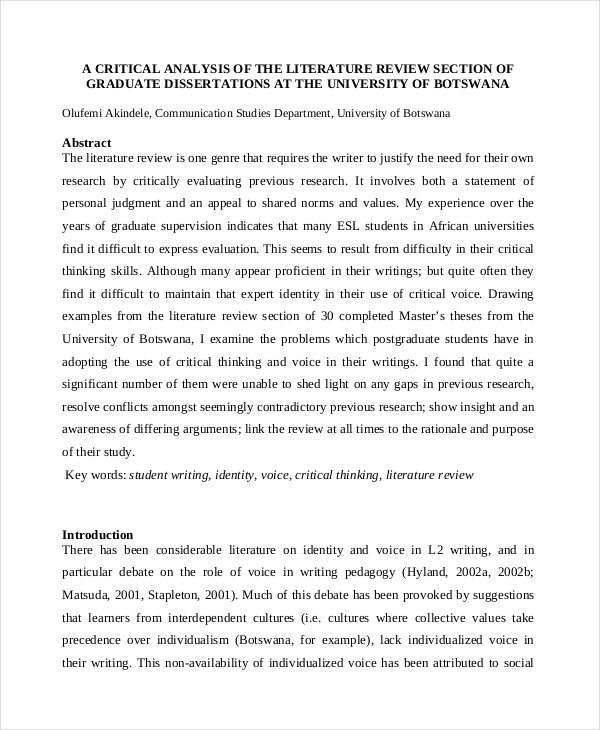 14+ Literature Review Examples