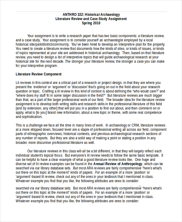 14+ Literature Review Examples