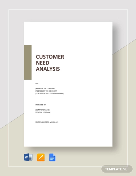 FREE 12+ Customer Analysis Templates in Google Docs | MS Word | Pages | PDF