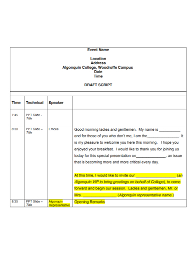 Script Template - 18+ Word Documents Download