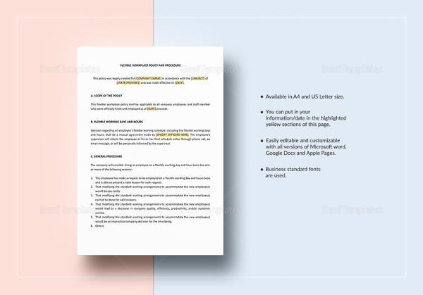 Procedure Template - 23+ Free Word Documents Download
