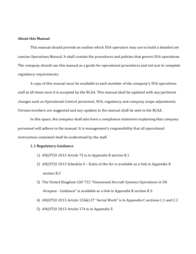 Word Manual Template - 33+ Free Word Documents Download