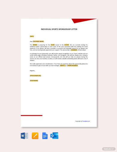 32+ Examples of Sponsorship Letters - Word, PDF, Google Docs