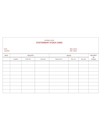 Free Stock List Template - 12+ Word, Excel, PDF Documents Download