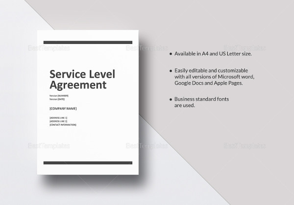 Service Level Agreement - 22+ Free PDF, Word, PSD Documents Download