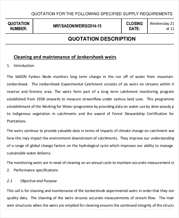 32+ Quotation Templates - Word, PDF, Apple Pages, Google Docs