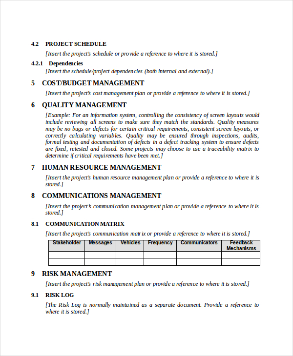 Project Plan Template - 17+ Free Word, PDF Document Downloads