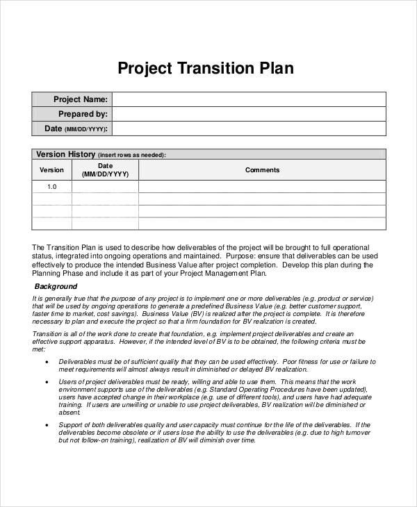 Project Plan Template - 17+ Free Word, PDF Document Downloads