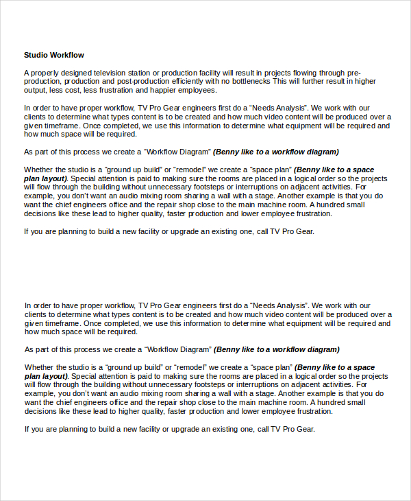 Word Workflow Template - 5+ Free Word Documents Download