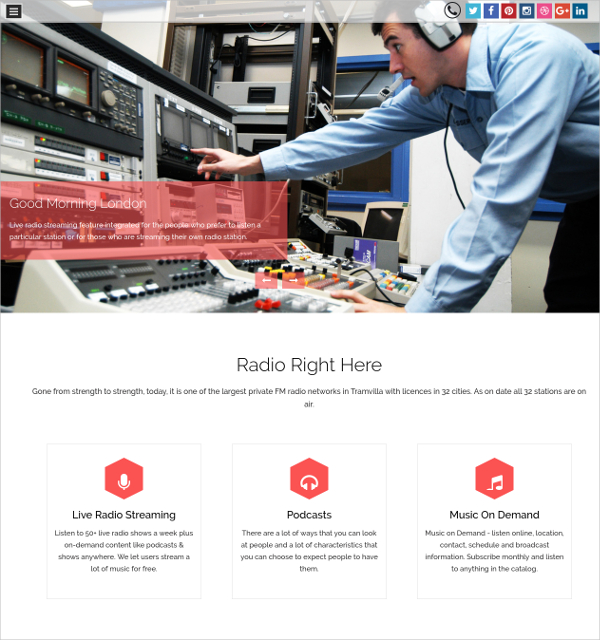 16+ Radio Station Website Themes & Templates