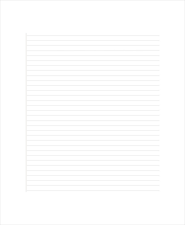 Lined Paper Templates 6 Free Word PDF Documents Download Lined Paper Templates 6 Free Word PDF Documents Download