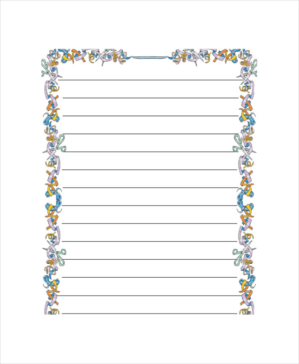 Lined Paper Templates - 6+ Free Word, PDF Documents Download