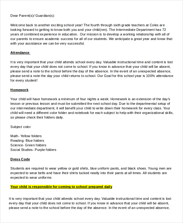 Welcome Letter Template - 13+ Free Word, PDF Documents Download