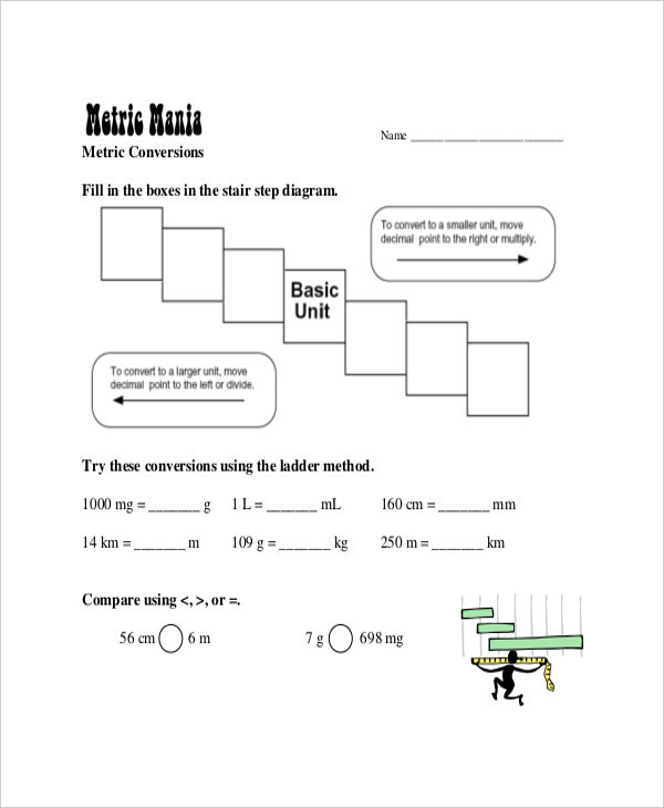 Simple Metric Conversion Chart - 7+ Free PDF Documents Download