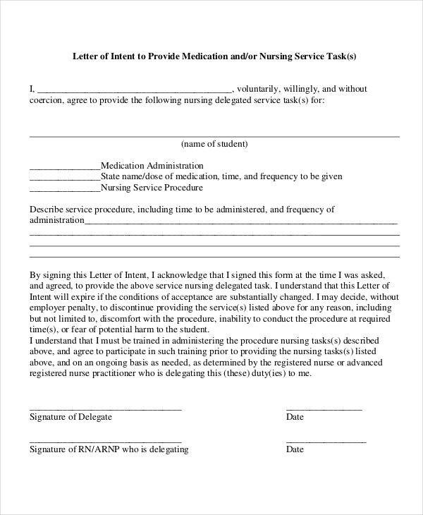 Letter of Intent - 13+ Free Word, PDF Documents Download