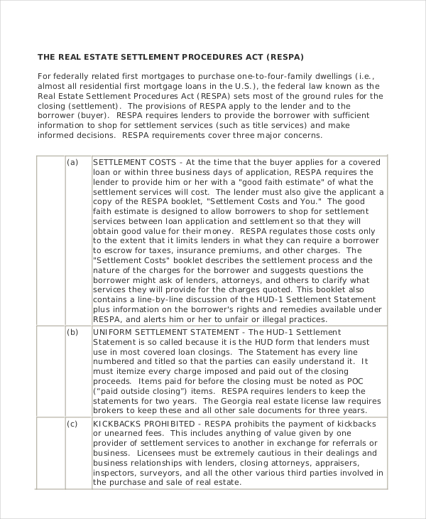 14+ Settlement Statement Examples - Word, PDF | Free & Premium Templates