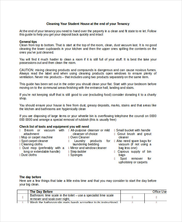 Cleaning Roster Template - 12+ Free Word, PDF Documents Download