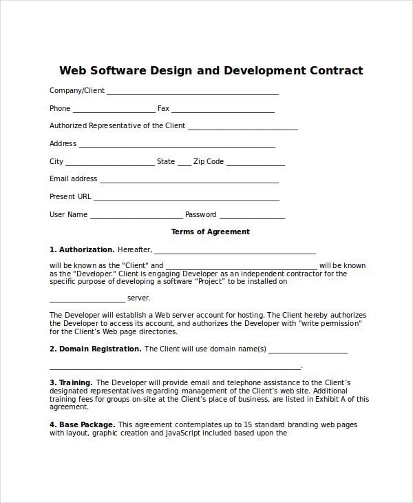 Contract Template - 13+ Free Word, PDF Document Downloads