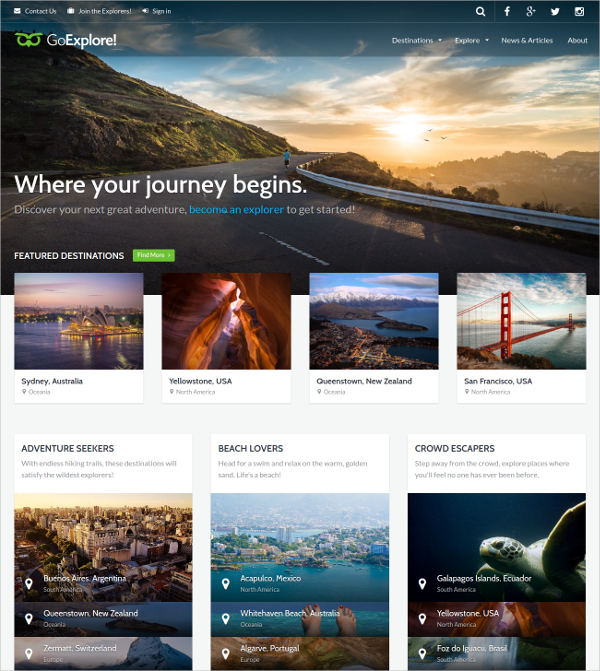 17+ Travel Website Themes & Templates - Word, Apple Pages, PSD