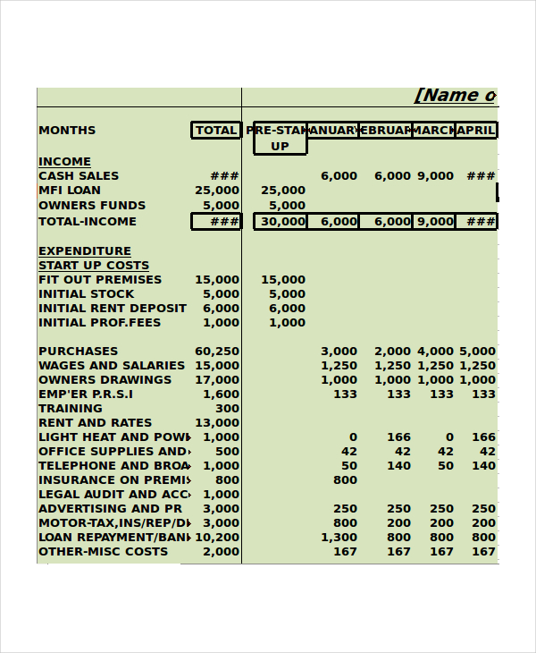 Cash Flow Excel Template - 26+ Free Excels Download