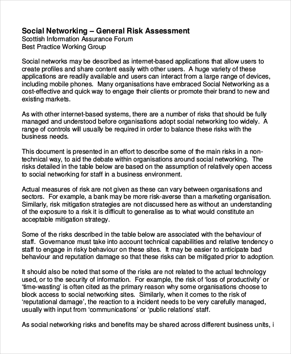 Network Assessment Template - 6+ Free Excel, PDF Documents Download