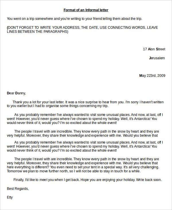 Letter Format 22 Word PDF Documents Download