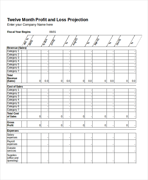 17+ Profit and Loss Templates in Excel