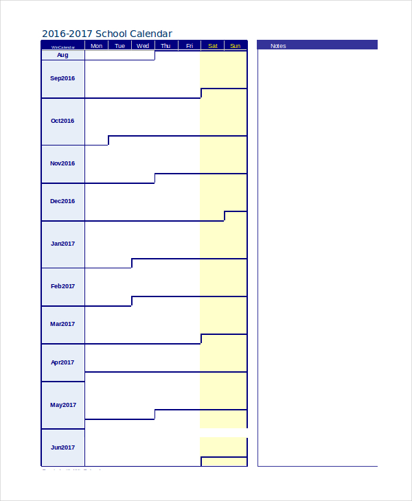 Blank Calendar Template 11 Free Word Excel PDF Documents Download