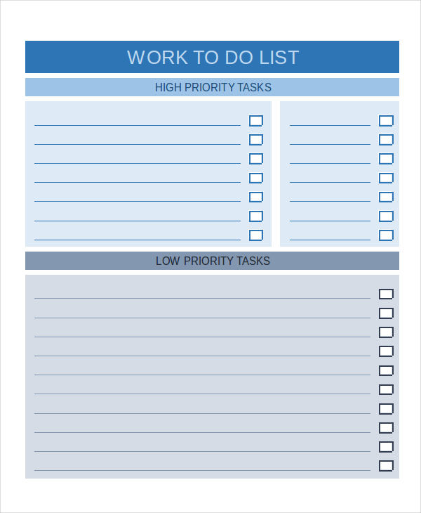 To Do List 13 Free Word Excel PDF Documents Download Free 