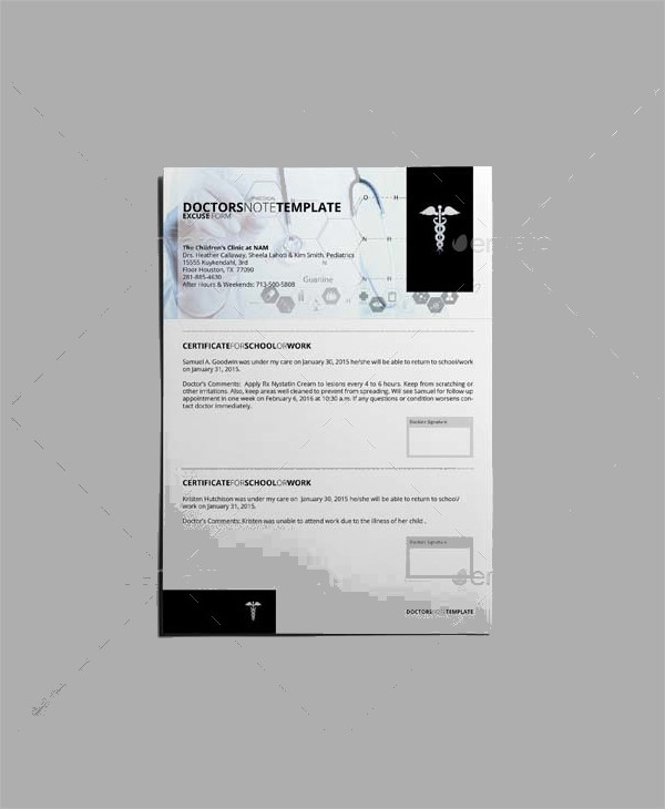 Doctors Note Template - 8+ Free Word, PDF Documents Download