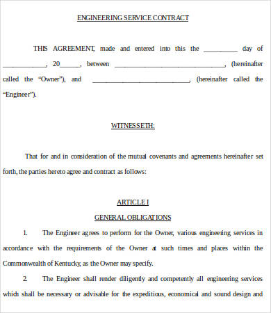 Service Contract Templates - 27+ Word, PDF, Google Docs, Apple Pages ...