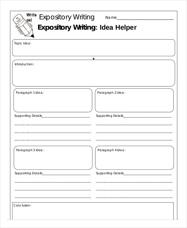 Reflection Essay Expository Paragraph Template