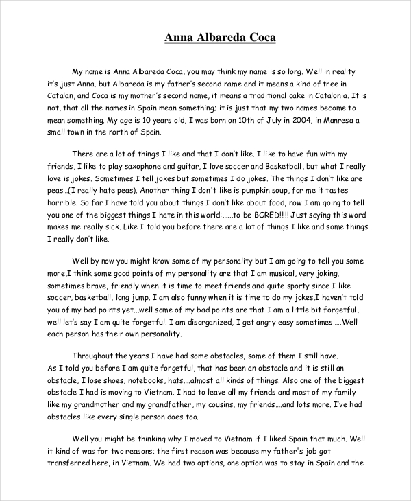 13 Autobiography Examples PDF DOC
