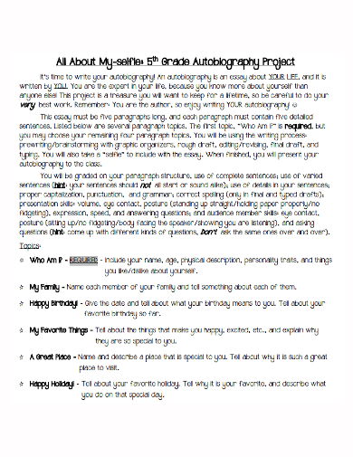 13+ Autobiography Examples - PDF, DOC