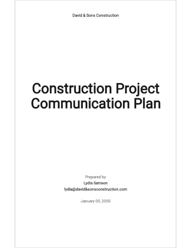 25+ FREE Construction Project Plan Templates - PDF, Word