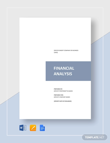 14+ Financial Analysis Templates - AI, PSD, Google Docs, Apple Pages