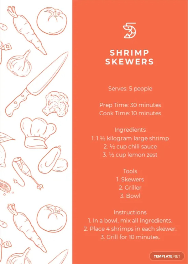 42+ Recipe Card Templates - Free PSD, Word, PDF, EPS Format Download