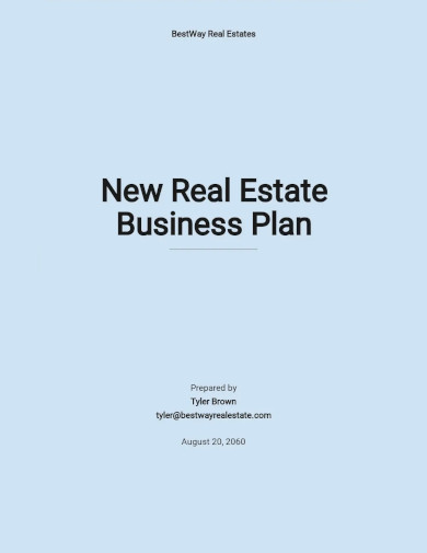 Real Estate Business Plan - 27+ Free PDF, Word Documemts Download