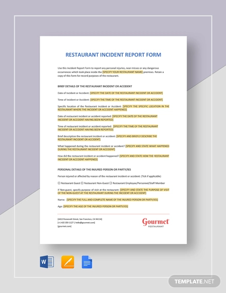 50 Incident Report Templates PDF Docs Apple Pages 50 Incident Report Templates PDF Docs Apple Pages