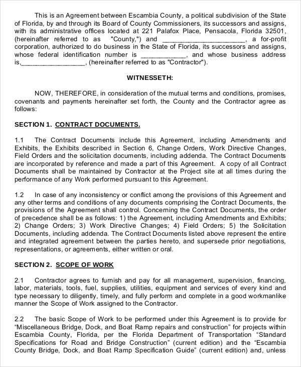 Addendum To Contract Template Word