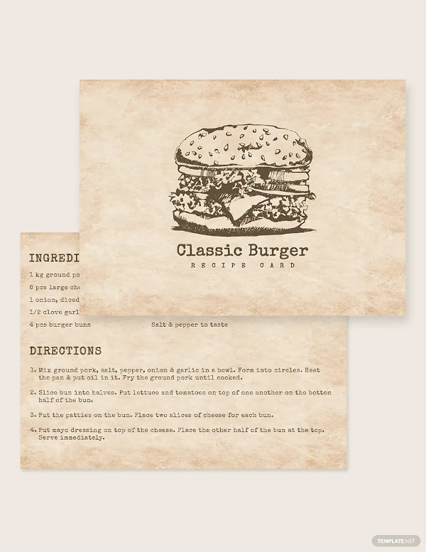 42+ Recipe Card Templates - Free PSD, Word, PDF, EPS Format Download