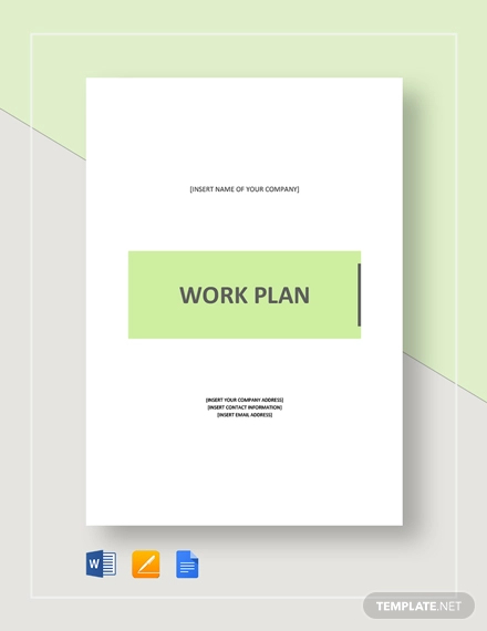 Work Plan Template - 12+ Free Word, PDF Documents Download